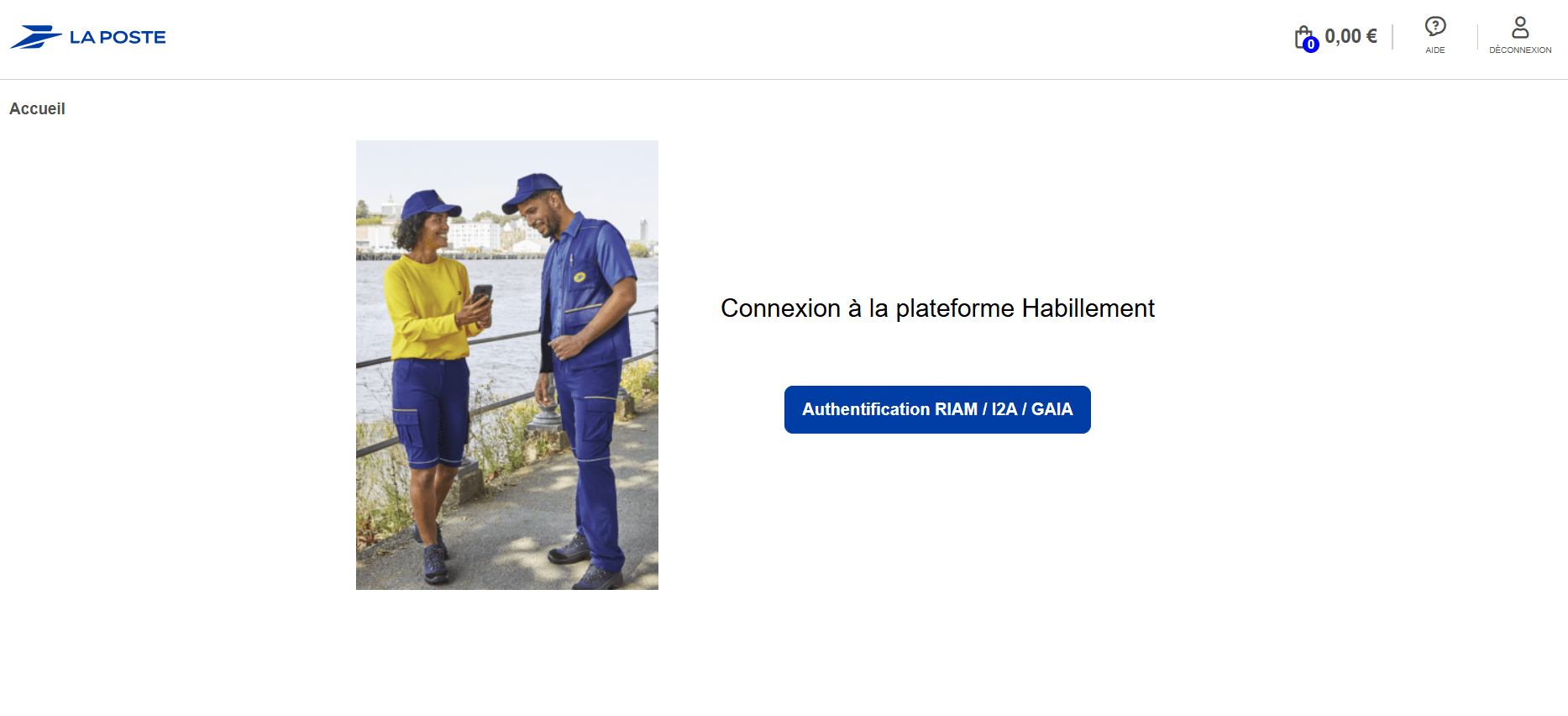 Accédez et commandez votre tenue sur mon espace habillement La Poste